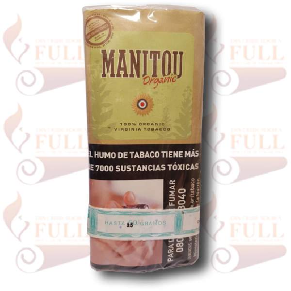 TABACO DE ARMAR MANITOU VIRGINIA ORGANICO x 35 gr. CERTIFICA, Distrifull